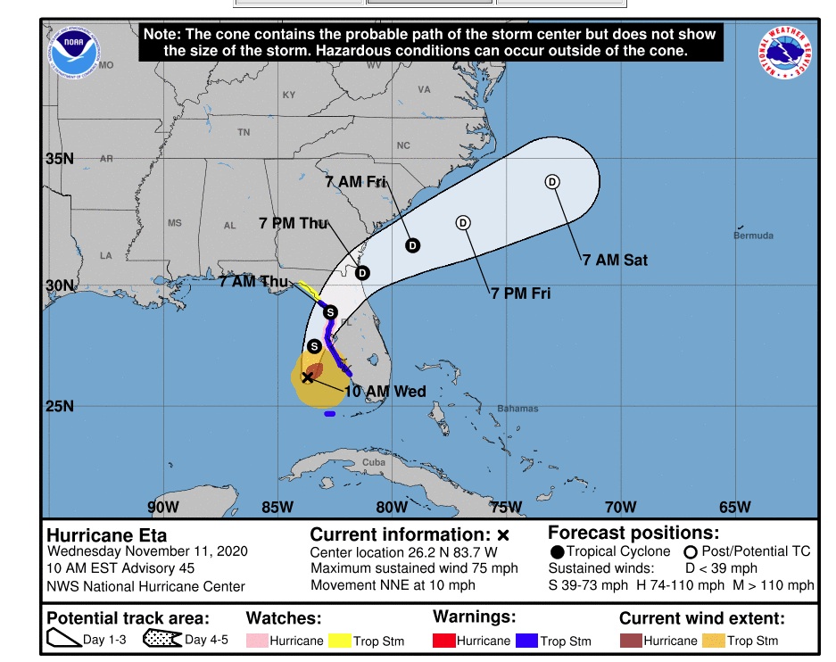 Hurricane Eta brings rain, winds - Cape Coral Breeze